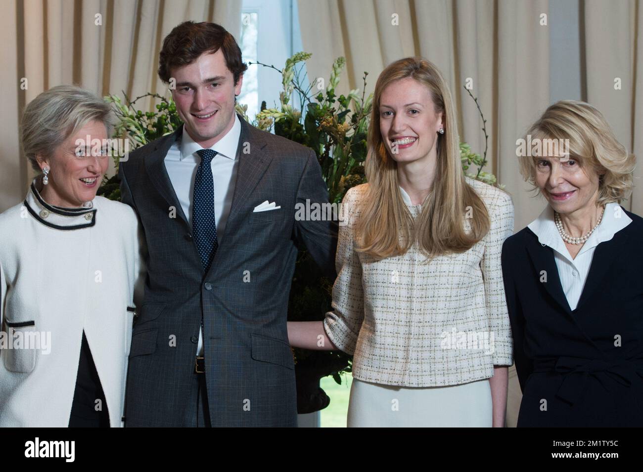 20140215 - BRUSSELS, BELGIUM: Princess Astrid of Belgium, Prince Amedeo ...