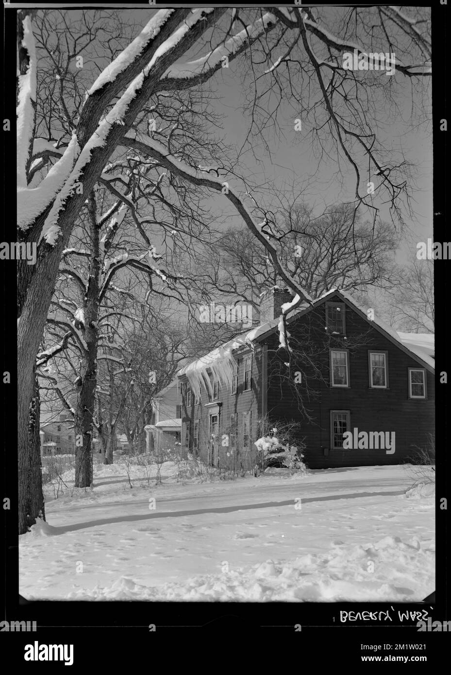 Beverly, snow , Architecture, Dwellings, Snow. Samuel Chamberlain ...