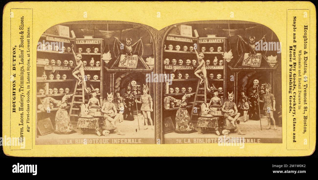 La biblioteque infernale , Libraries, Demons, Skulls Stock Photo - Alamy