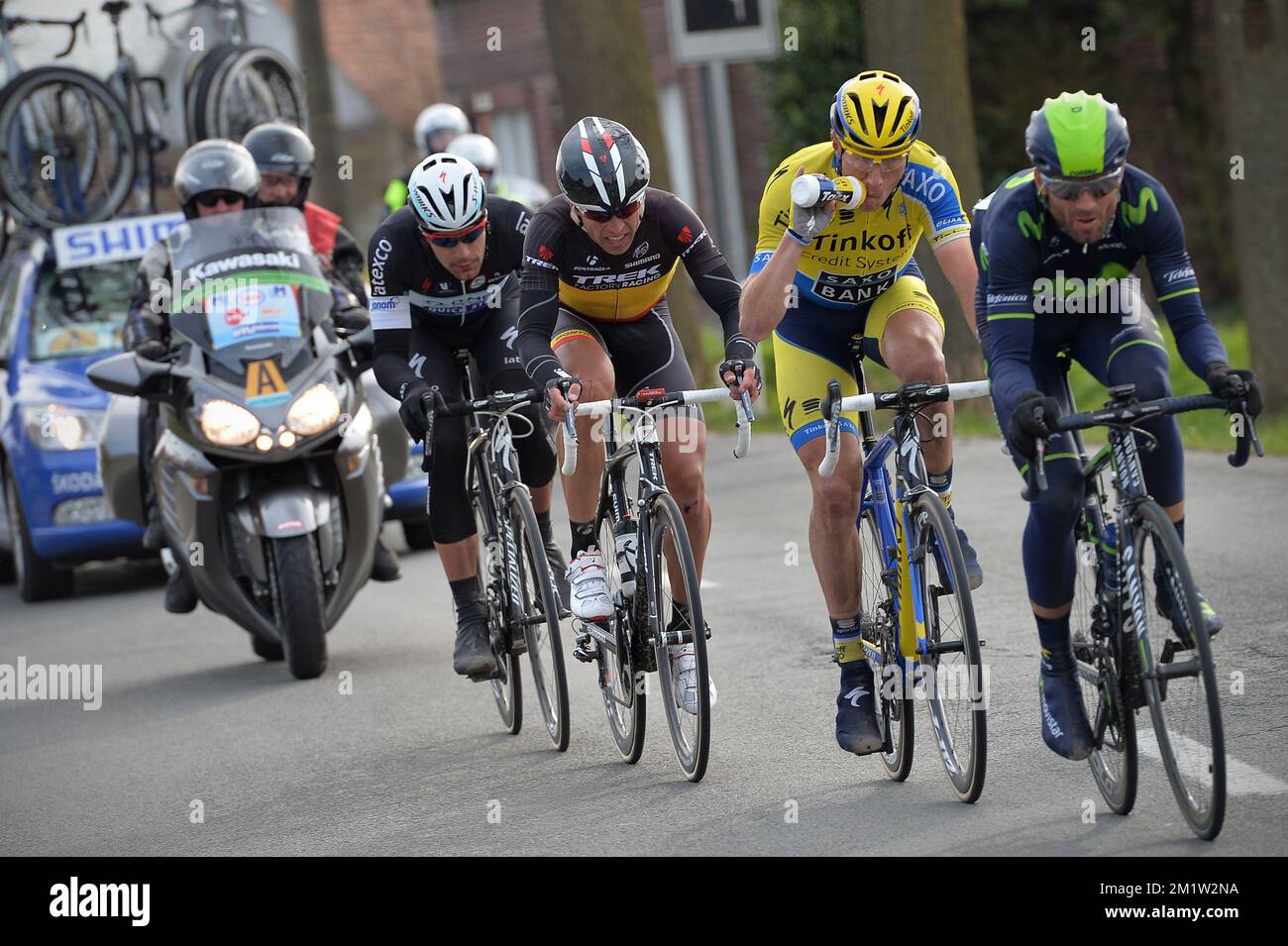 Belgian Gert Steegmans of team Omega Pharma - Quick Step, Belgian Stijn ...