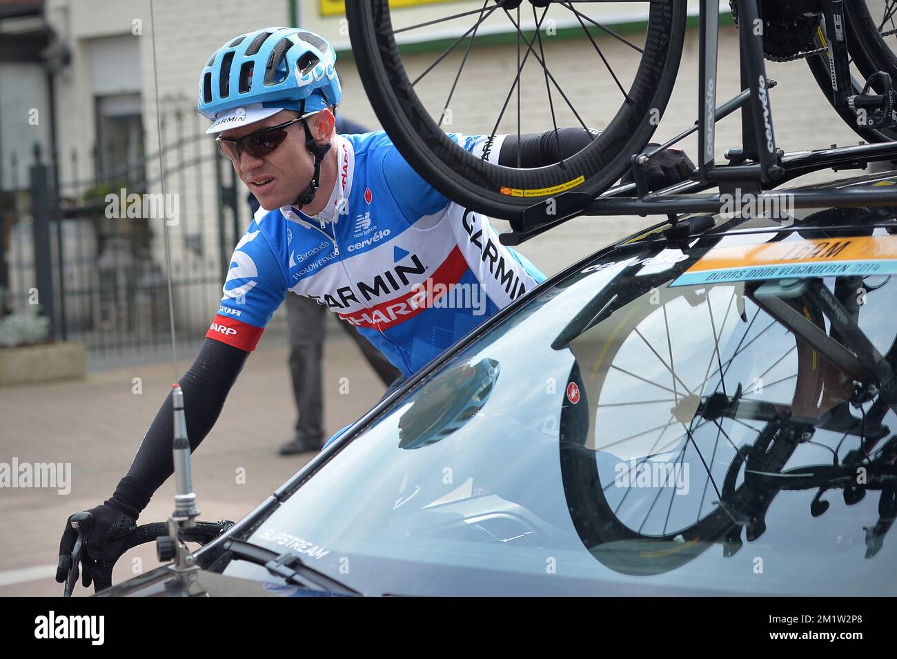 Belgian Nick Nuyens of Team Garmin-Sharp in action during the 69th ...