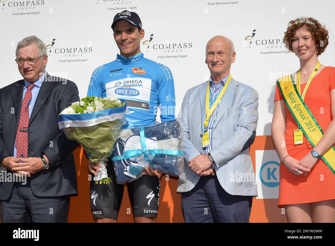 Leader in the general ranking Belgian Gert Steegmans of team Omega ...