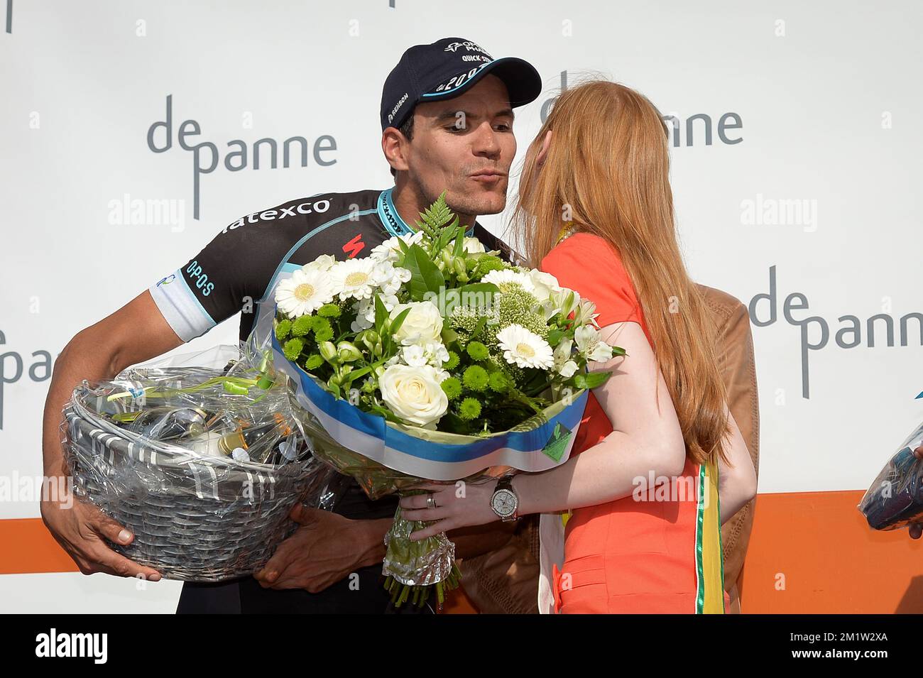 Leader in the general ranking Belgian Gert Steegmans of team Omega ...