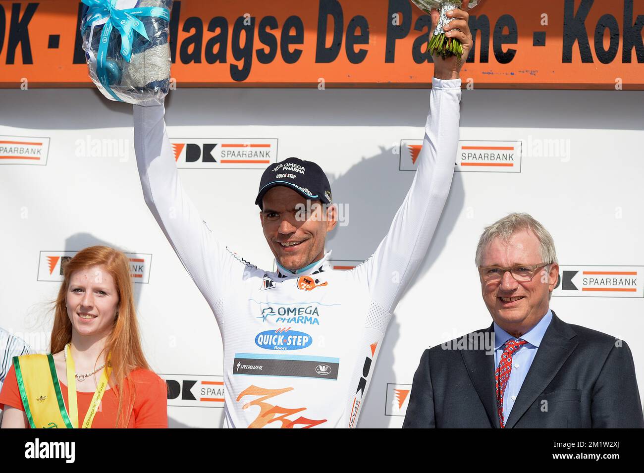 Leader in the general ranking Belgian Gert Steegmans of team Omega ...