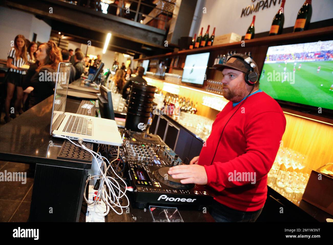 Illustration picture shows a dj in action at the 'Good Kompany' sports ...