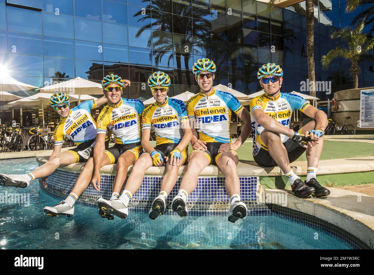 Bart Wellens, Tom Meeusen, Corne Van Kessel, Niels Wubben and Thijs van ...
