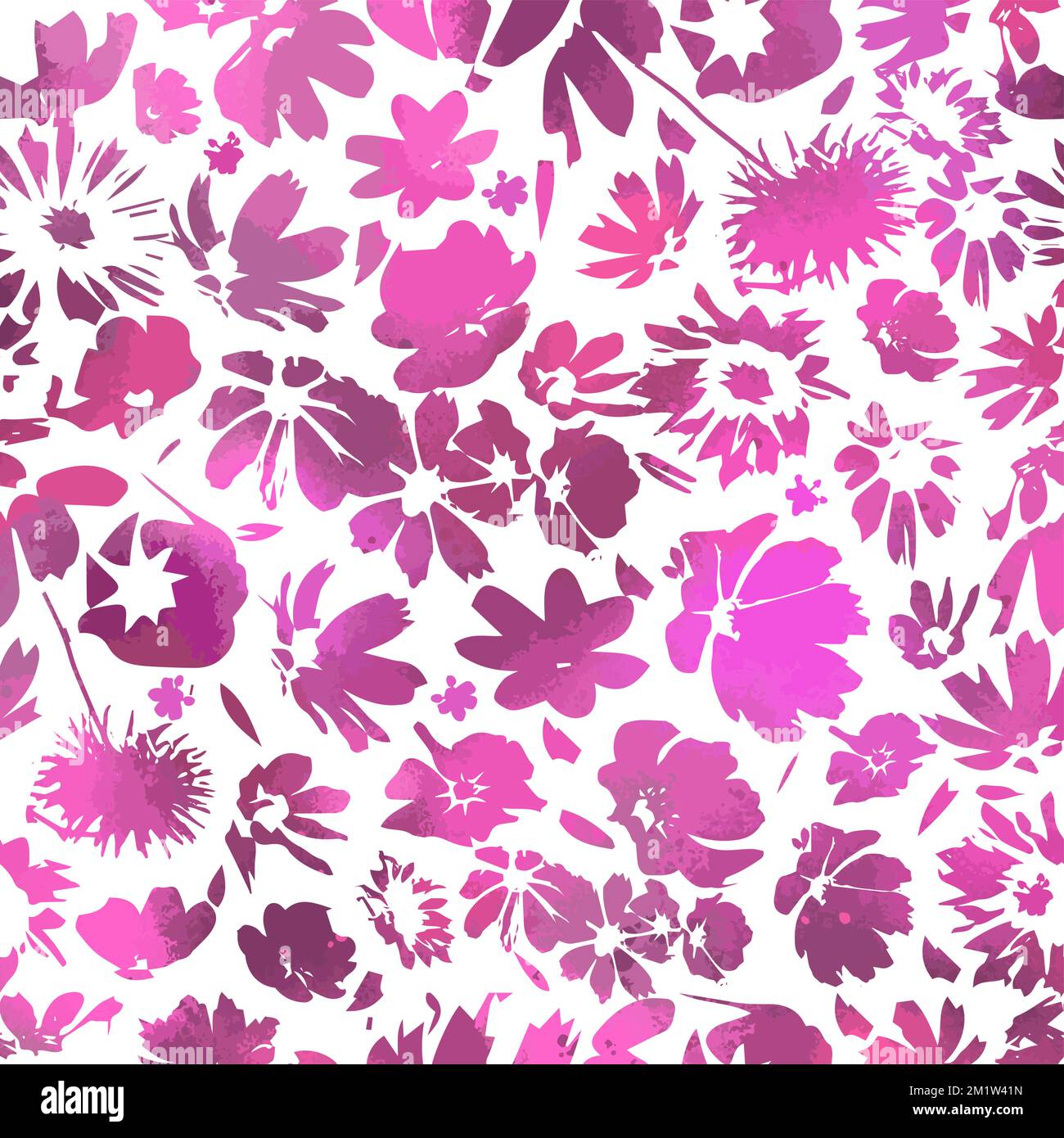Vintage floral background. Pattern pink flowers. Vector illustration ...