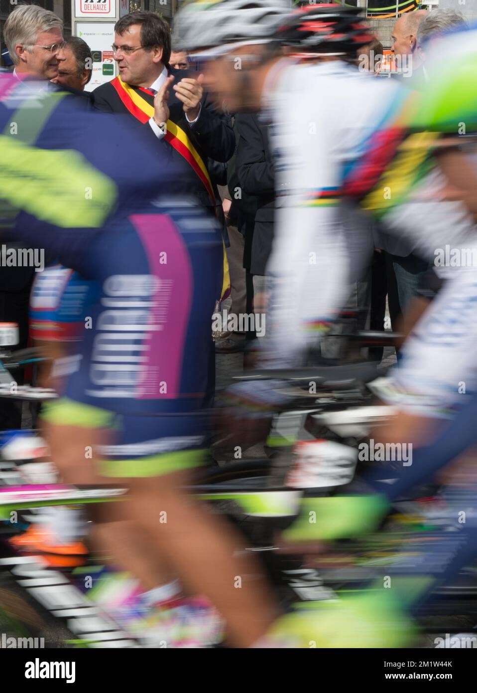 King Philippe - Filip of Belgium, Liege mayor Willy Demeyer pictured at ...