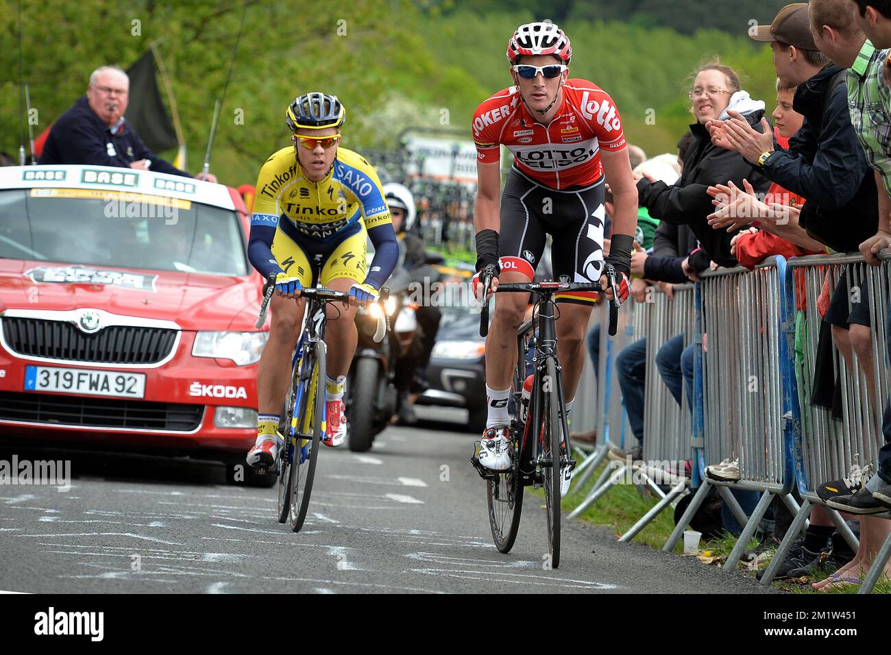 Belgian Jurgen Van Den Broeck of Lotto - Belisol in action on La ...