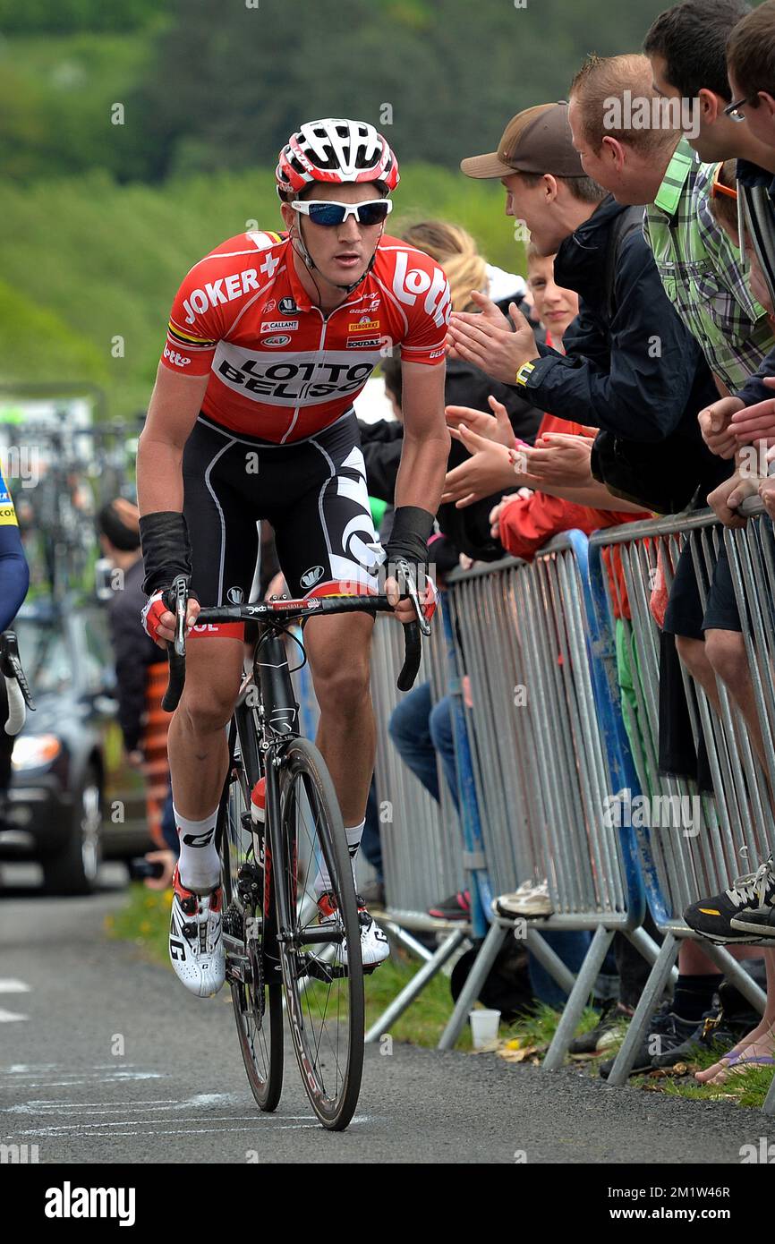 Belgian Jurgen Van Den Broeck of Lotto - Belisol in action on La ...