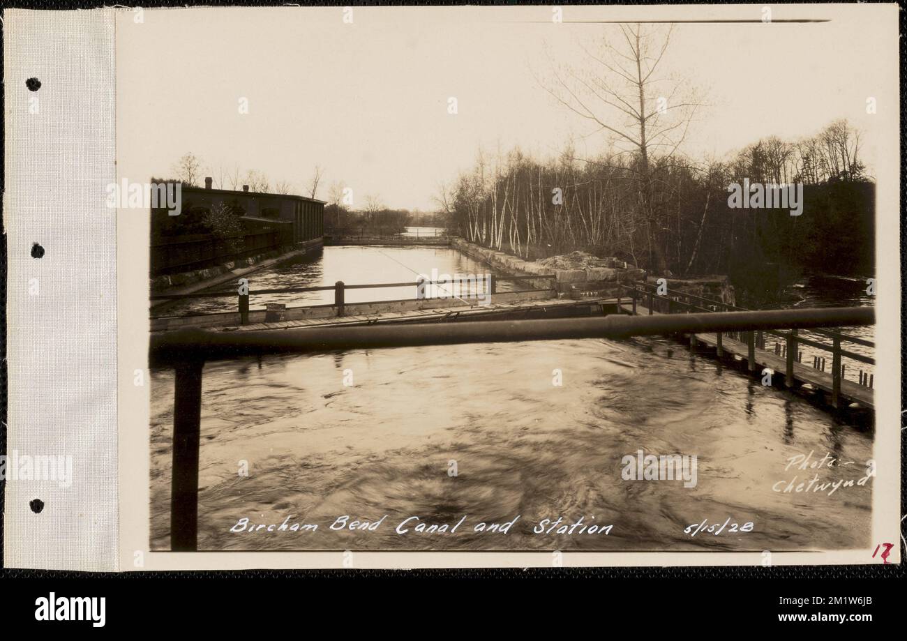 Bircham Bend, canal and station, Springfield, Mass., May 15, 1928 ...