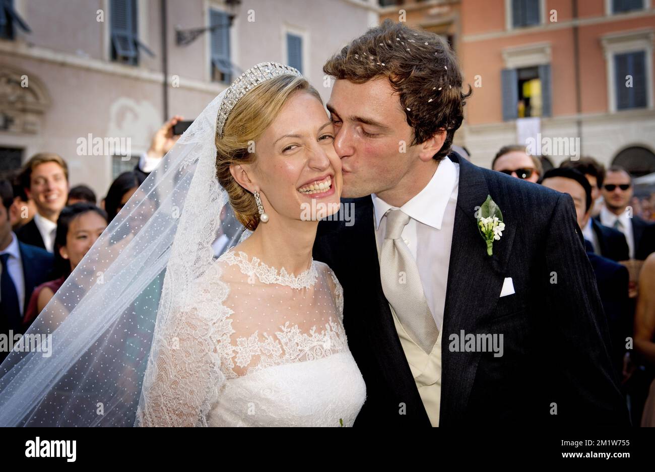 Wedding Royal marriage of Belgium Prince Amedeo and Lili (Elisabetta ...