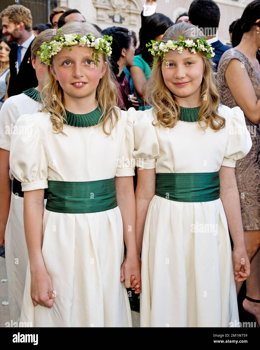 Prinses Elisabeth and princess Louise Wedding Royal marriage of Belgium ...