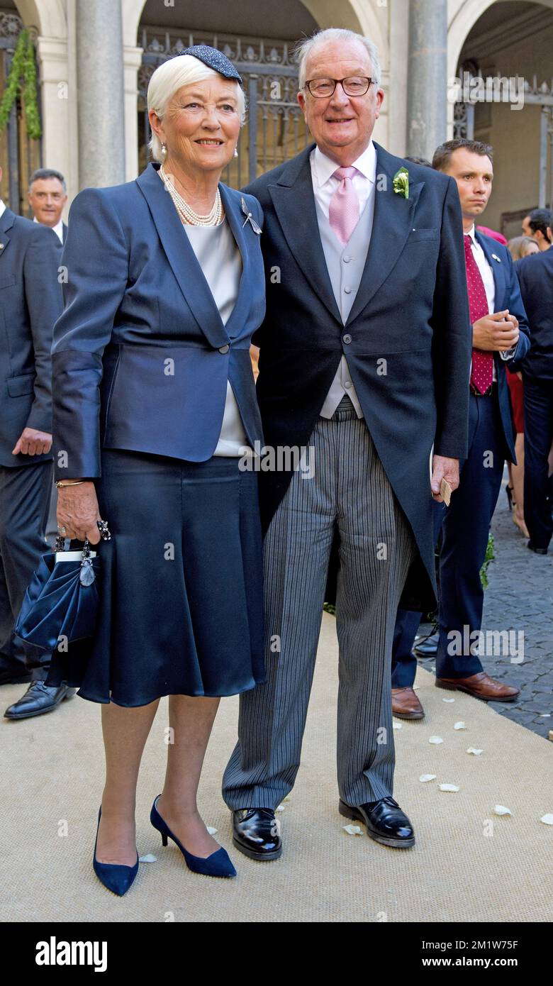 King Albert and Queen Paola. Wedding Royal marriage of Belgium Prince ...