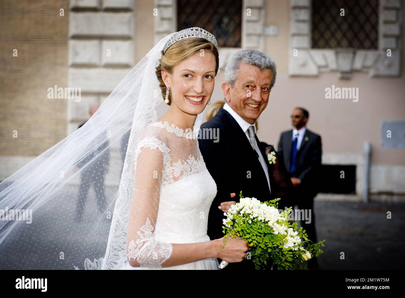 Wedding Royal marriage of Belgium Prince Amedeo and Lili (Elisabetta ...