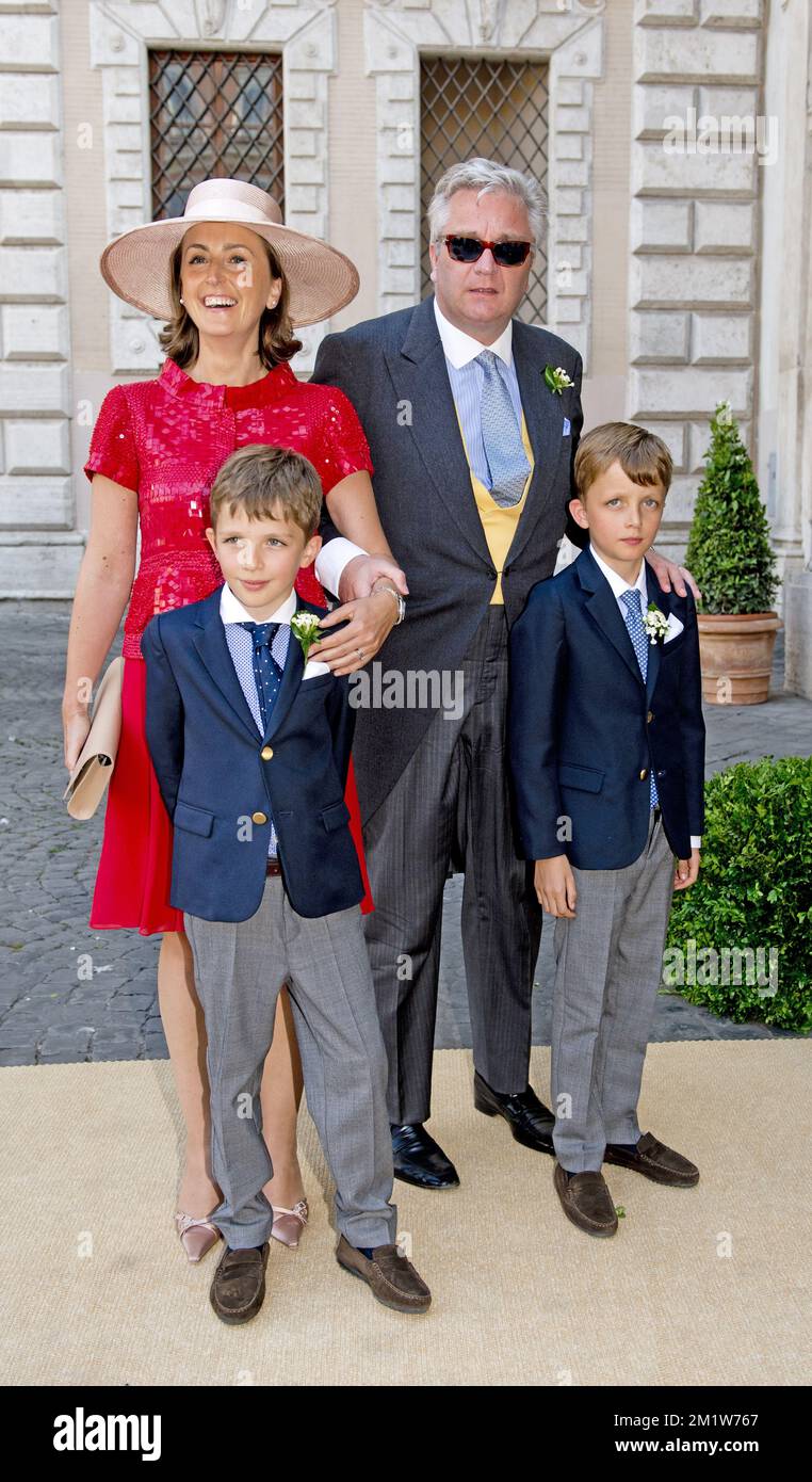 Prince Laurent and Princess Claire and Prince Niccolas and Prince ...