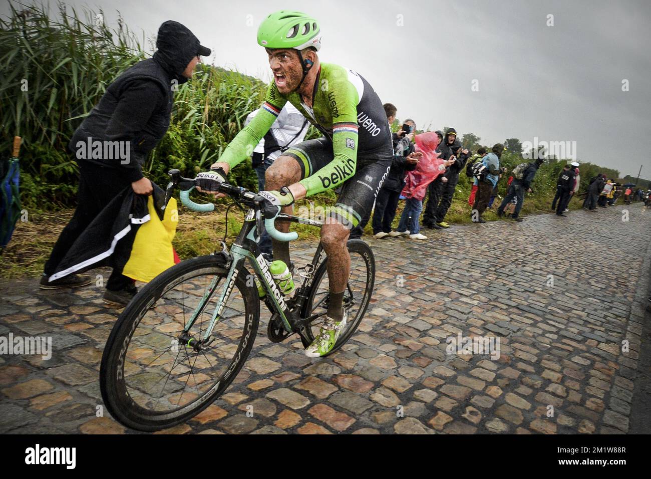 Dutch Lars Boom of Belkin Pro Cycling Team pictured in action during ...