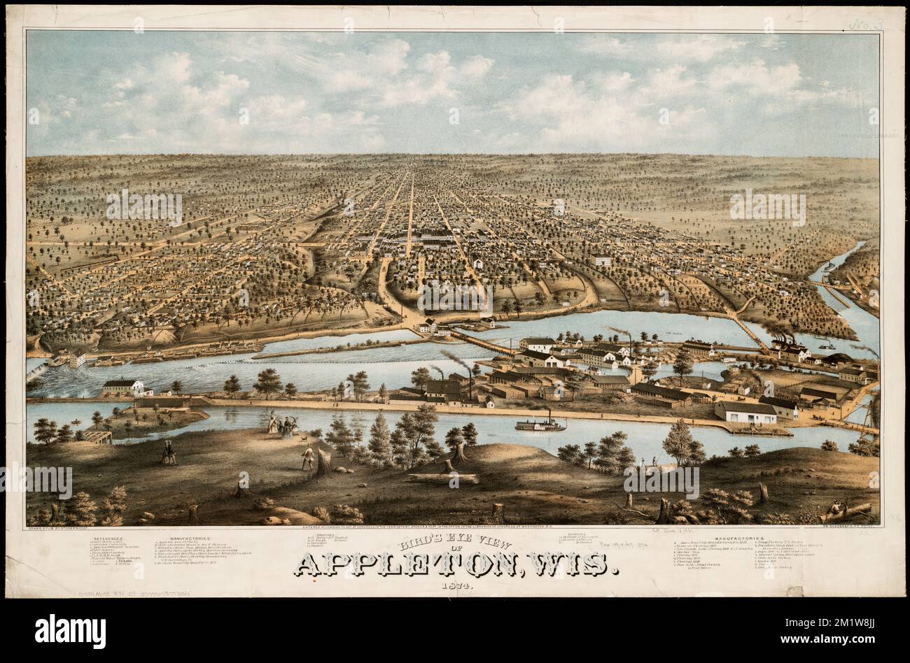 Map of appleton hi-res stock photography and images - Alamy