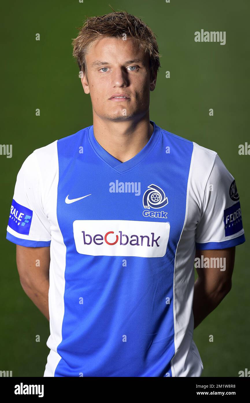 Genk's Jelle Vossen poses for the photographer during the 2014-2015 ...