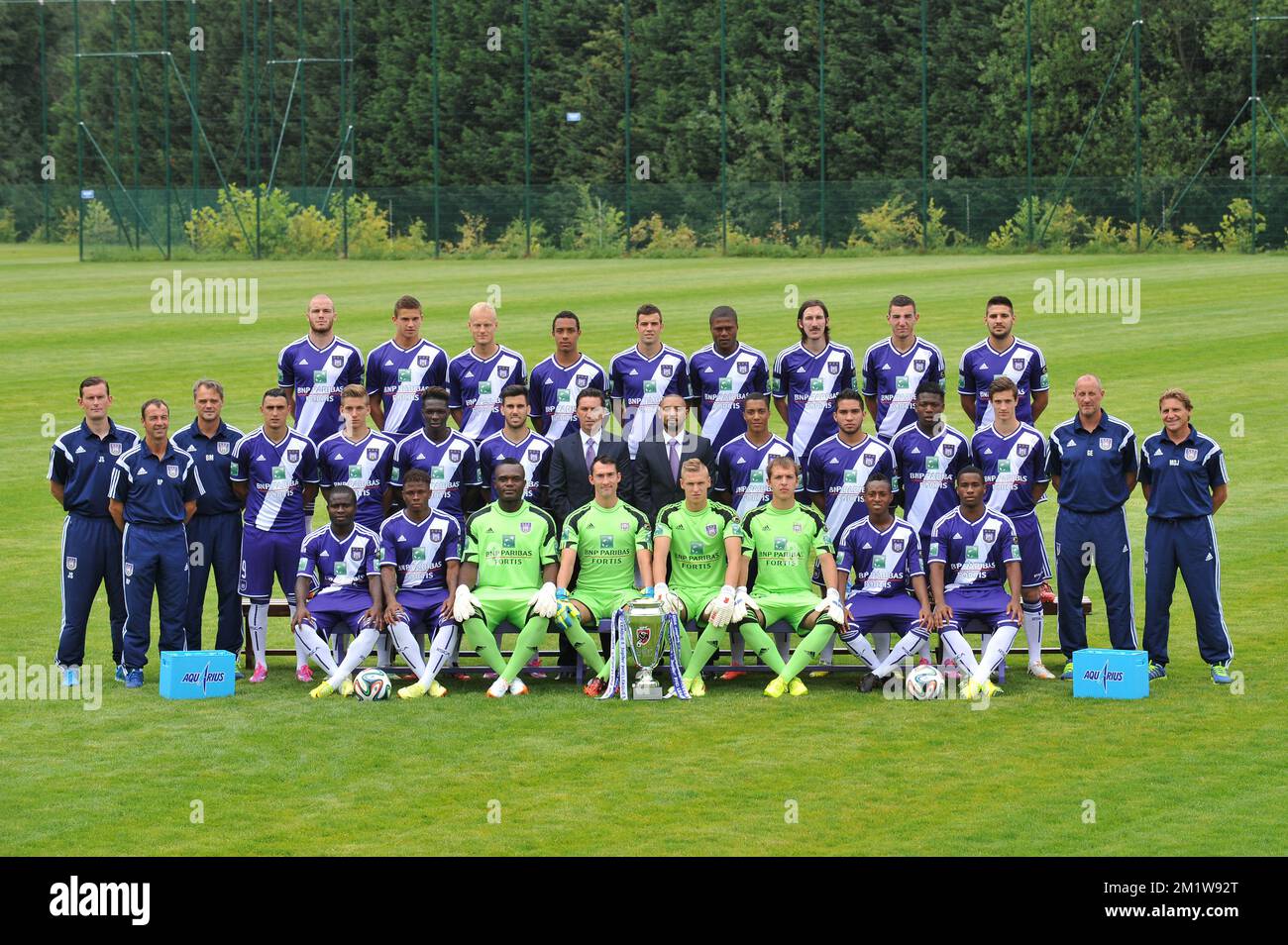 (top row) Bram Nuytinck, Leander Dendoncker, Olivier Deschacht, Wigor ...