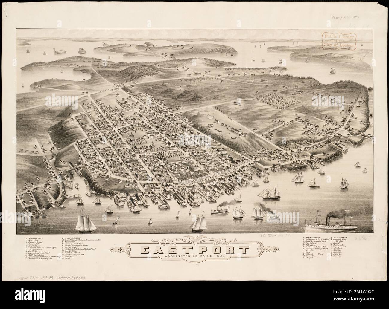 Map of eastport hi-res stock photography and images - Alamy