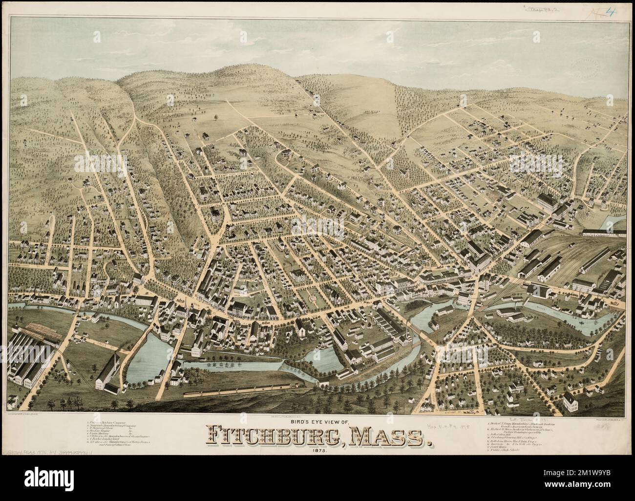 Map of fitchburg hi-res stock photography and images - Alamy