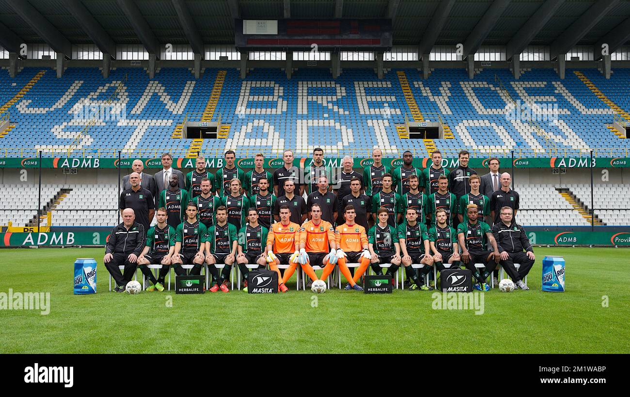 (Top row) Cercle's team manager Patrick Rotsaert, Etienne Bullaert ...