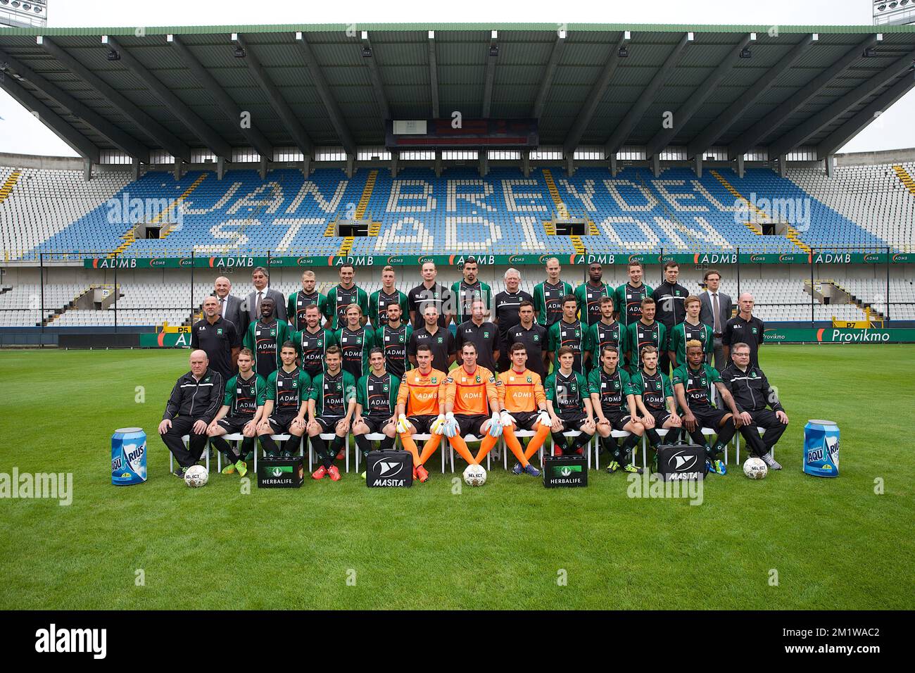 (Top row) Cercle's team manager Patrick Rotsaert, Etienne Bullaert ...
