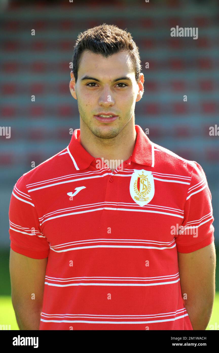 Standard's goalkeeper Lucas Pirard poses for the photographer during ...