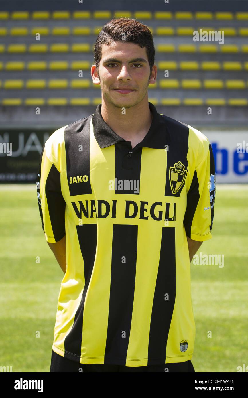 Ahmed Sayed poses for the photographer during the 2014-2015 season ...