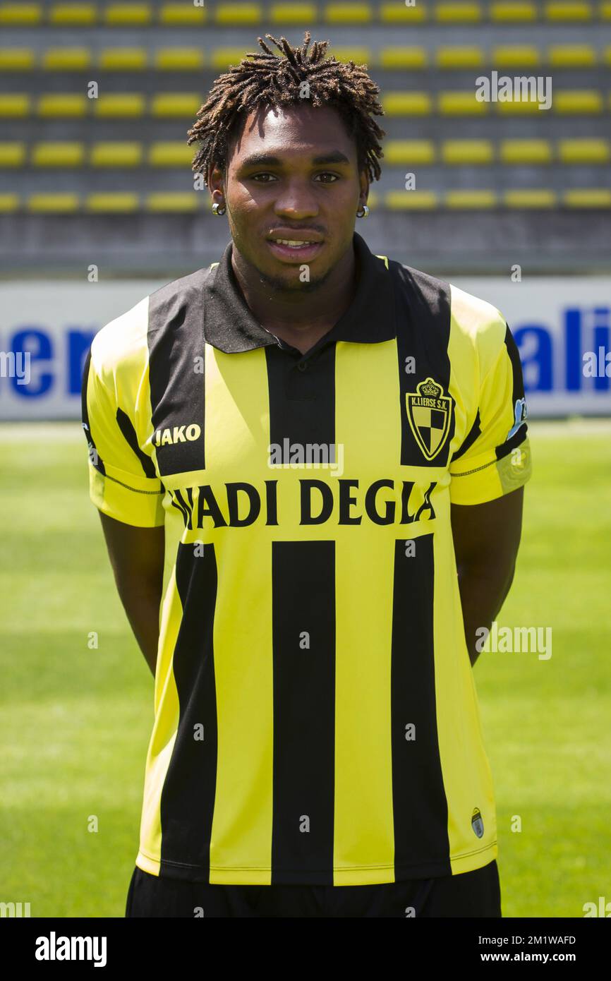 Dolly Menga poses for the photographer during the 2014-2015 season ...