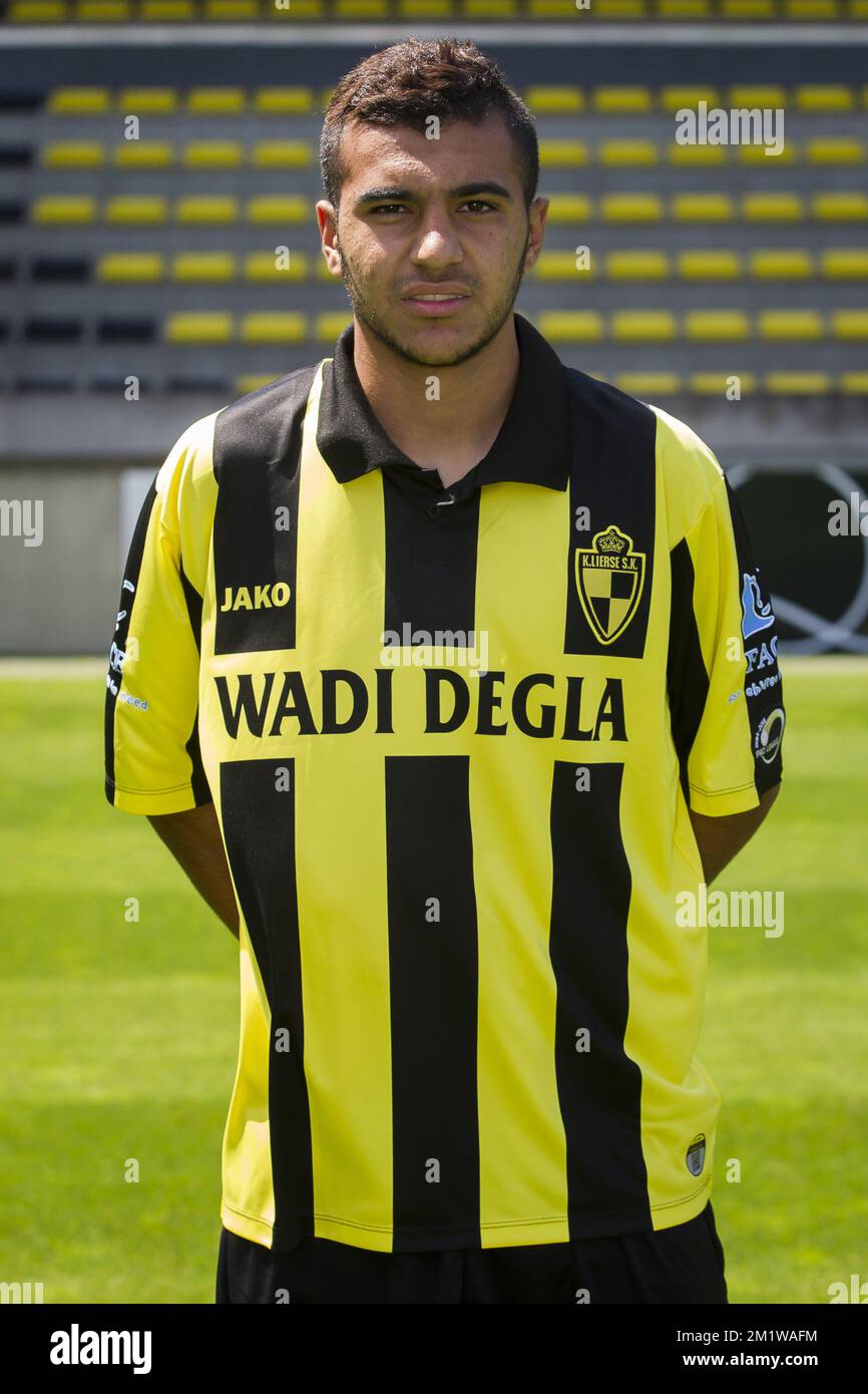 Ahmed Hassan Elghenawy poses for the photographer during the 2014-2015 ...