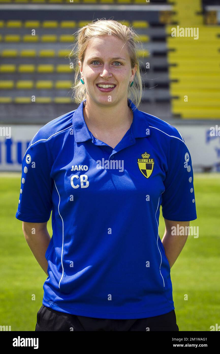 Caroline Berrens poses for the photographer during the 2014-2015 season ...