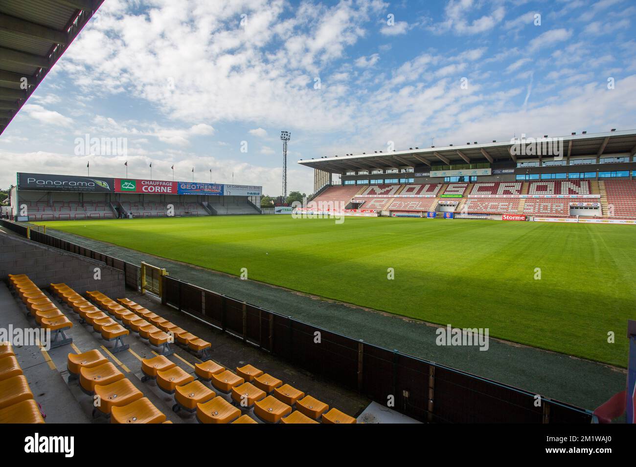 Illustration picture shows the Mouscron stadium ahead of the 2014-2015 ...