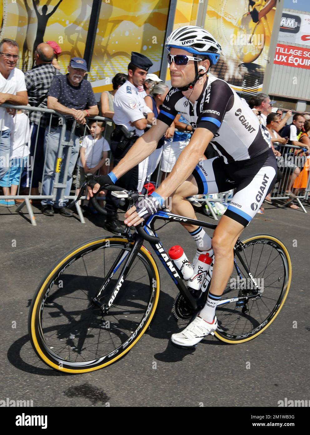 Belgian Dries Devenyns of Team Giant-Shimano pictured at the start of ...