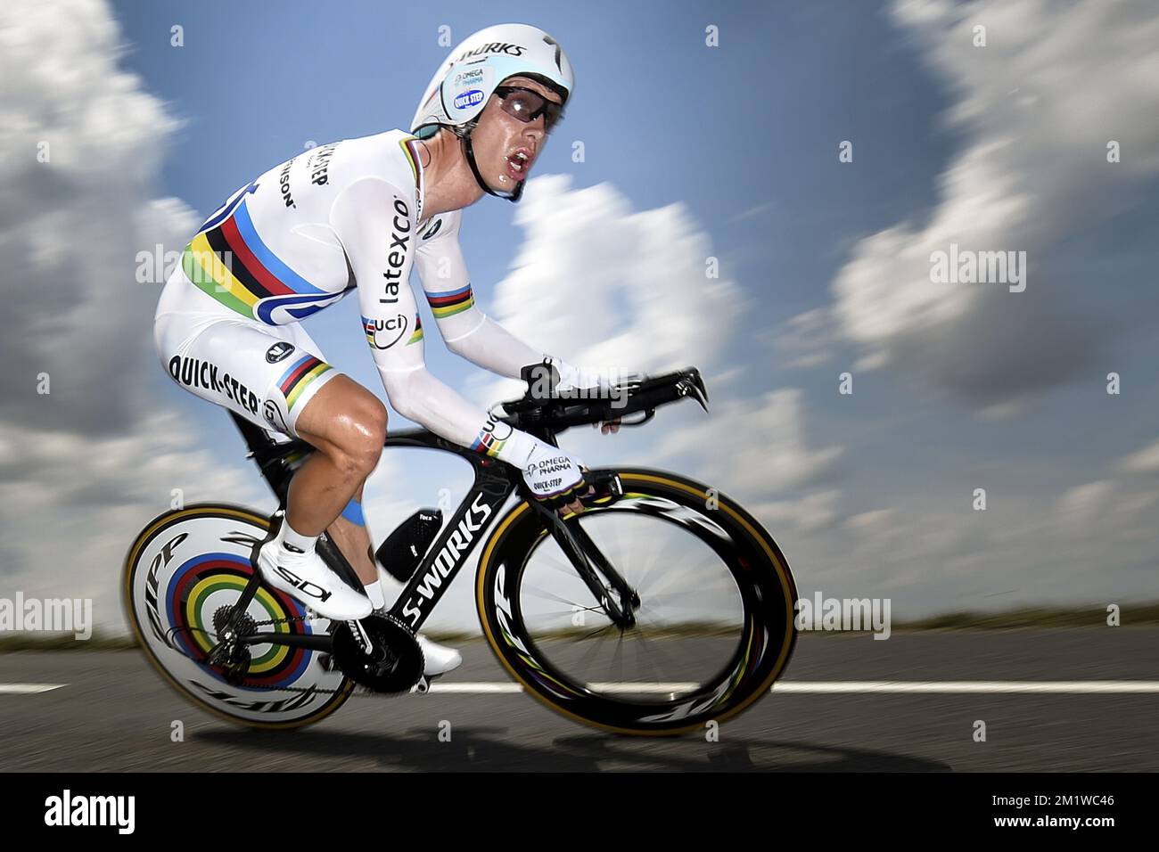 German Tony Martin of team Omega Pharma - Quick Step pictured in action ...
