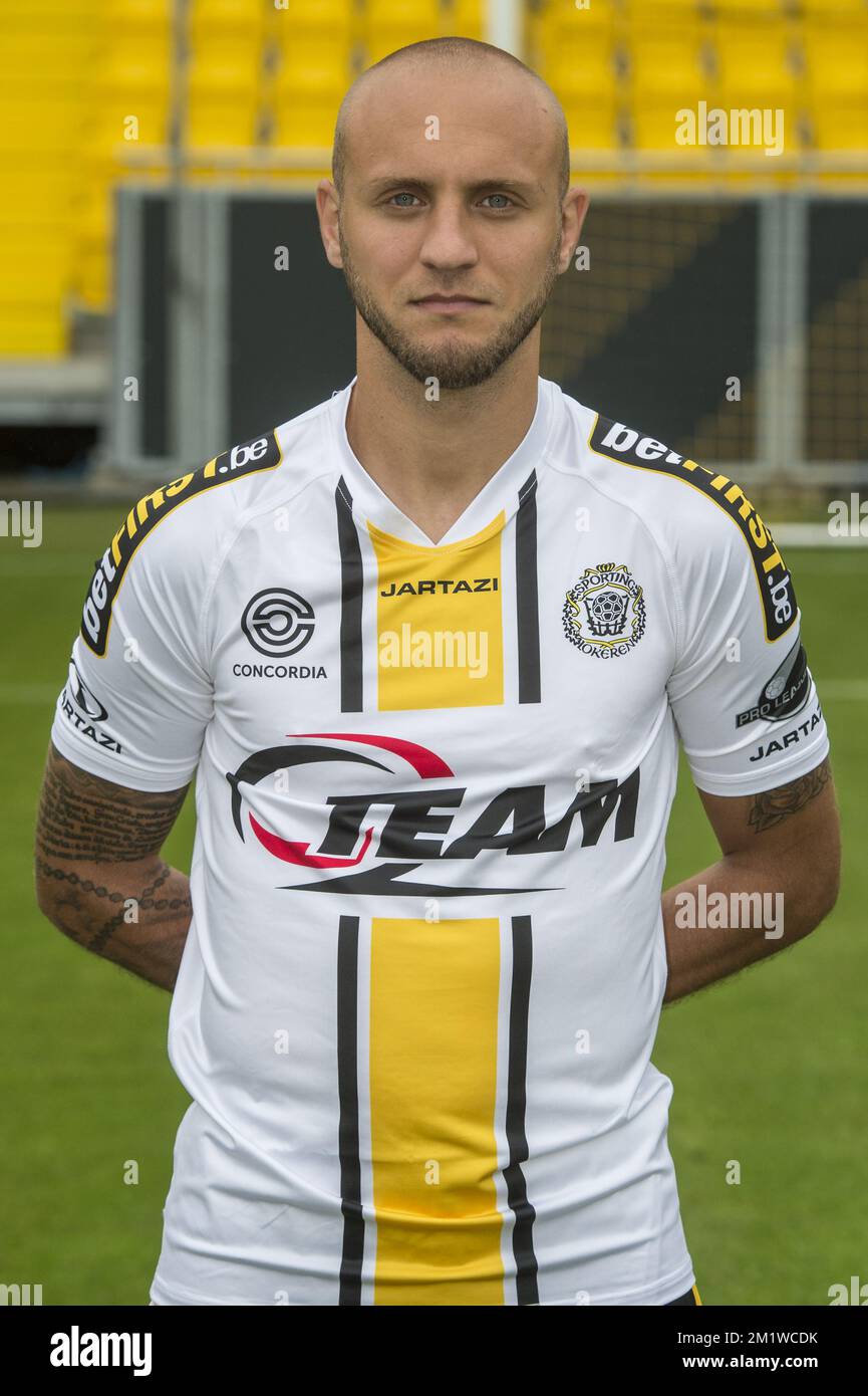 Lokeren's Jordan Remacle poses for the photographer during the 2014 ...