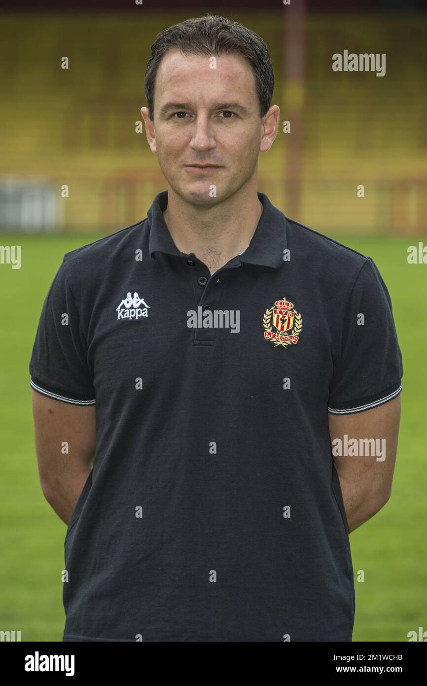 Mechelen's head coach Serbian Aleksandar Jankovic poses for the ...