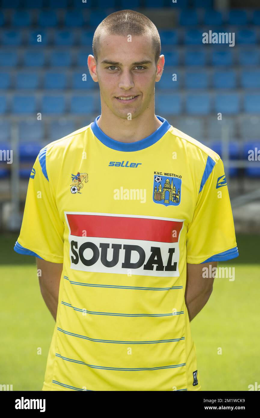 Westerlo's Kenneth Schuermans poses for the photographer during the ...