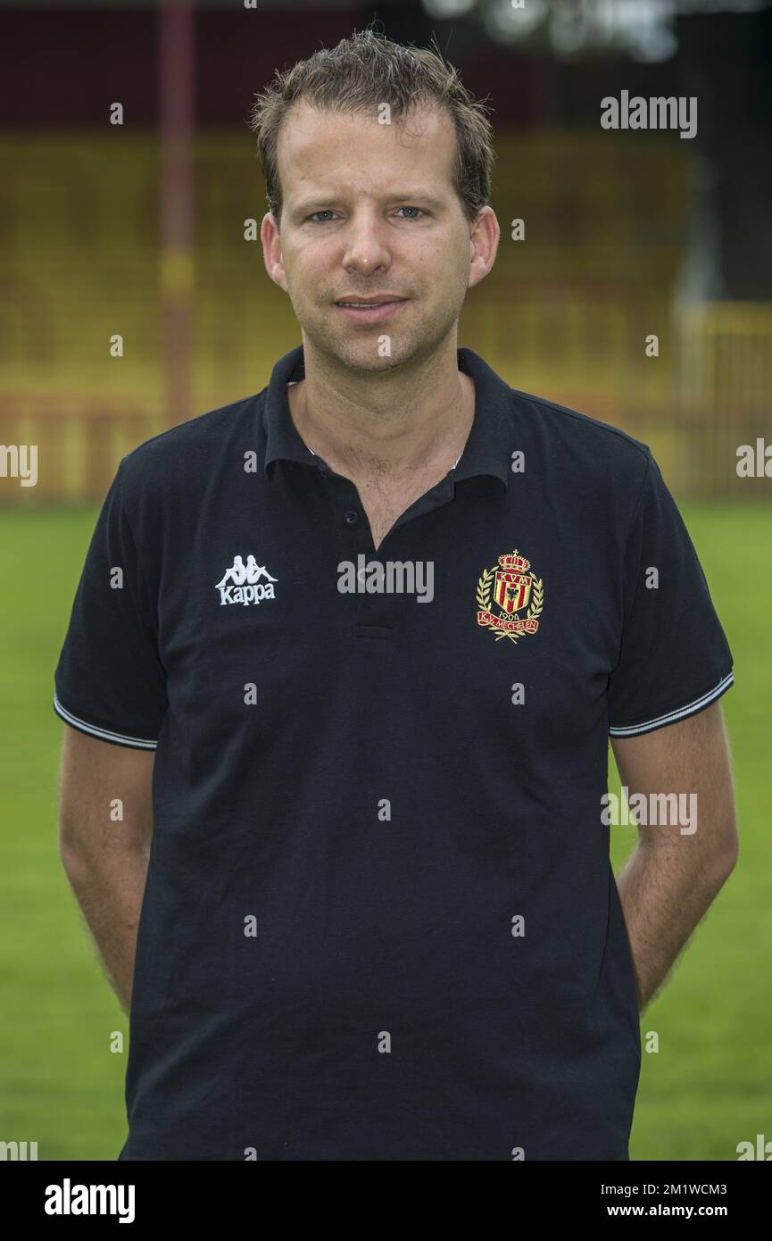 Mechelen's team doctor Robin Vanhoudt poses for the photographer during ...