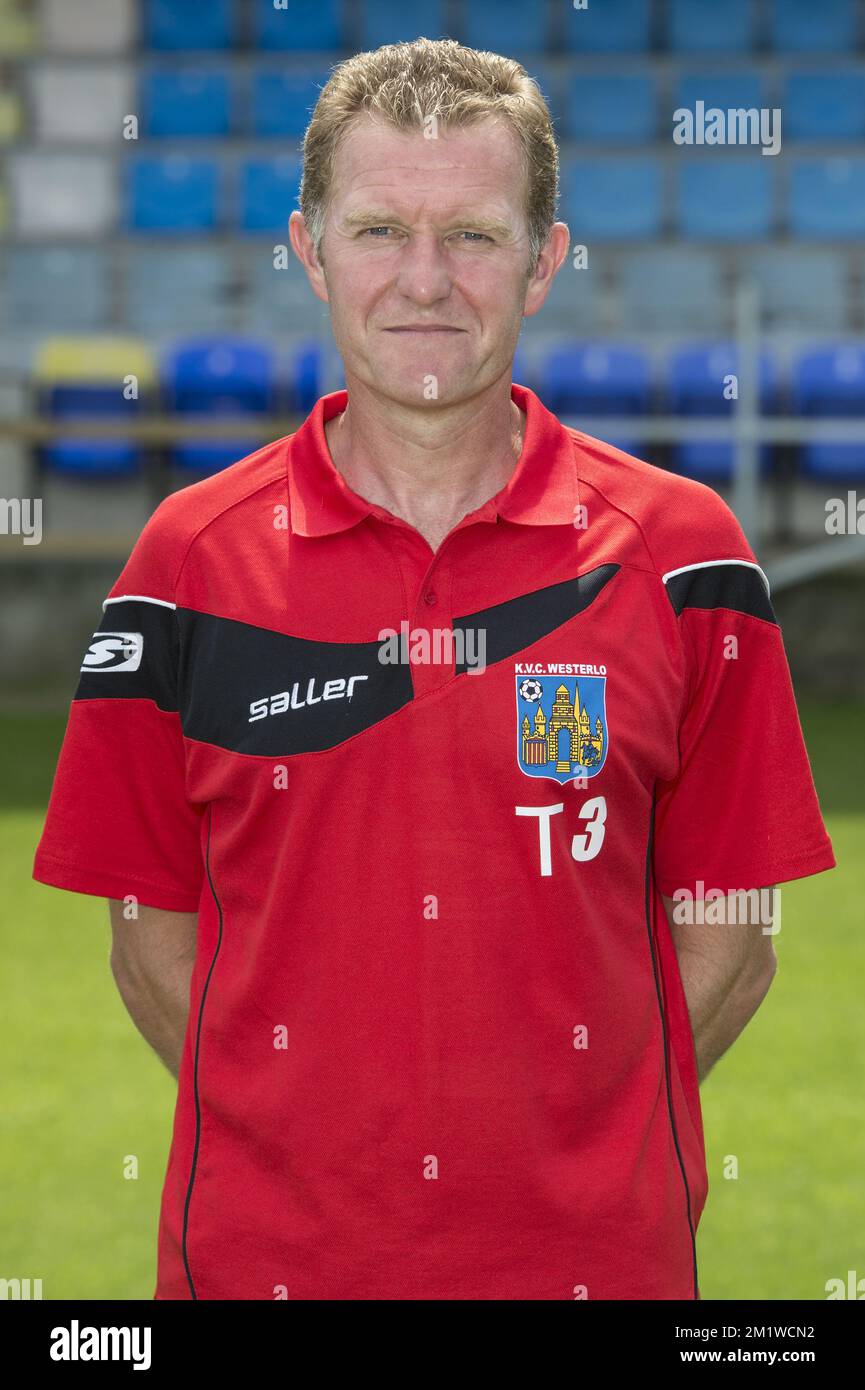 Paul Peeters (Trainer T3) poses for the photographer during the 2014 ...