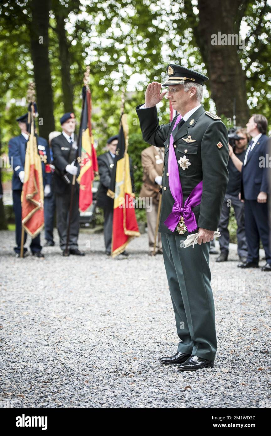 King Philippe - Filip of Belgium pictured during a commemorative ...
