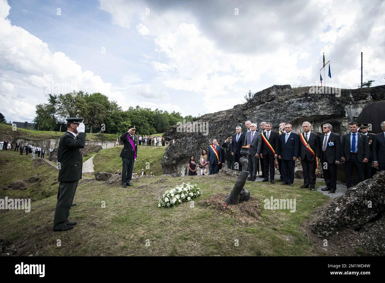 King Philippe - Filip of Belgium (2nd L) pictured during a ...