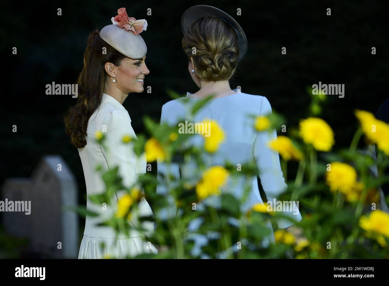 Britain's Catherine (Kate), Duchess of Cambridge, Queen Mathilde of ...