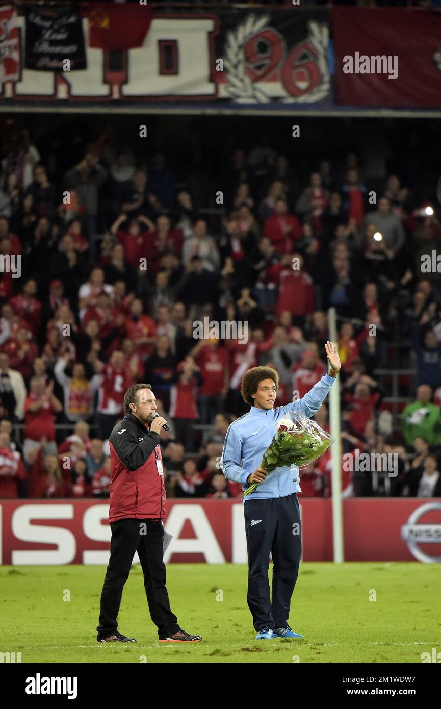 Zenit's Axel Witsel pictured after the first leg match between Belgian ...