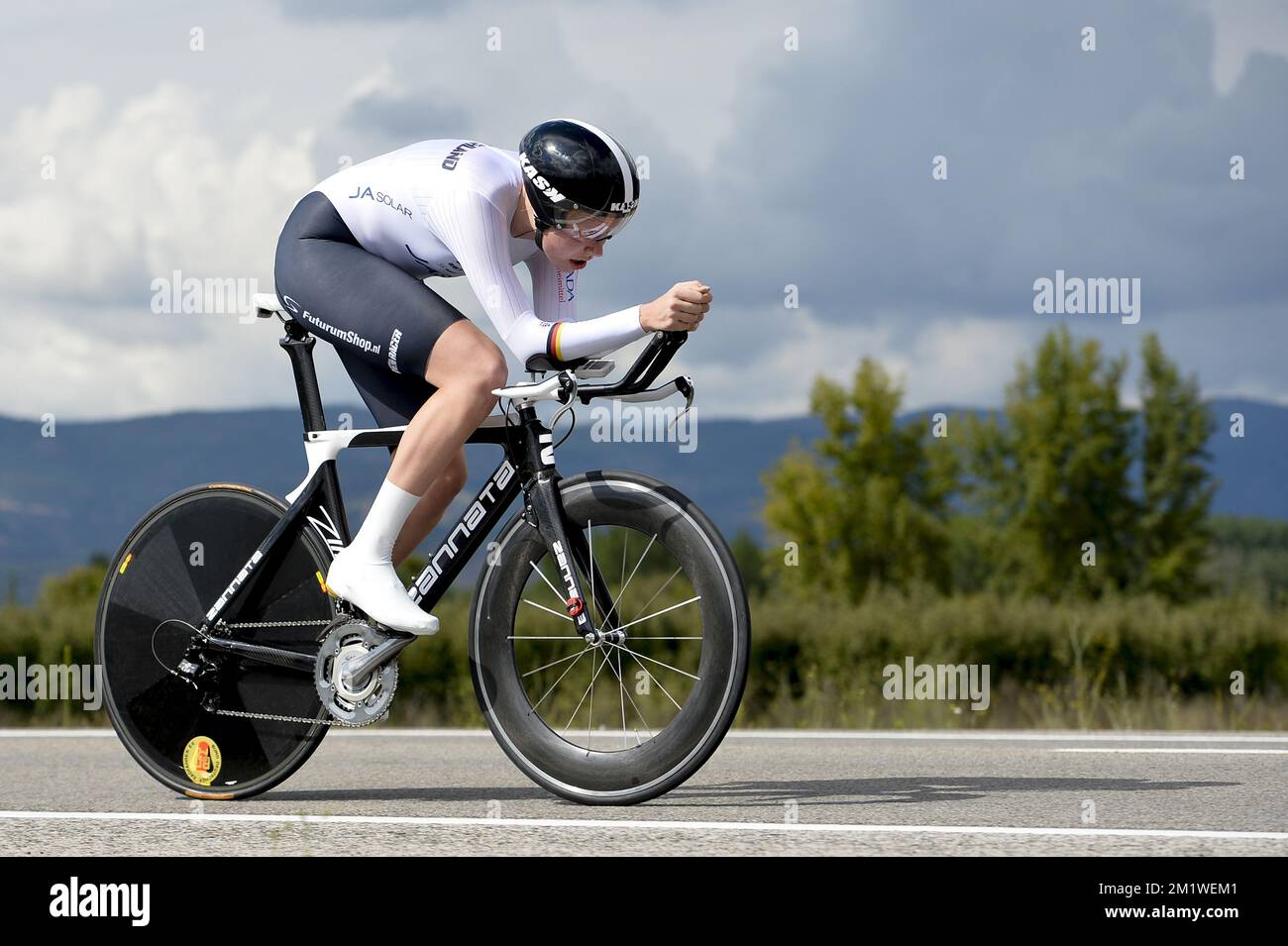 German Mieke Kroeger pictured during the women's elite road race at the ...