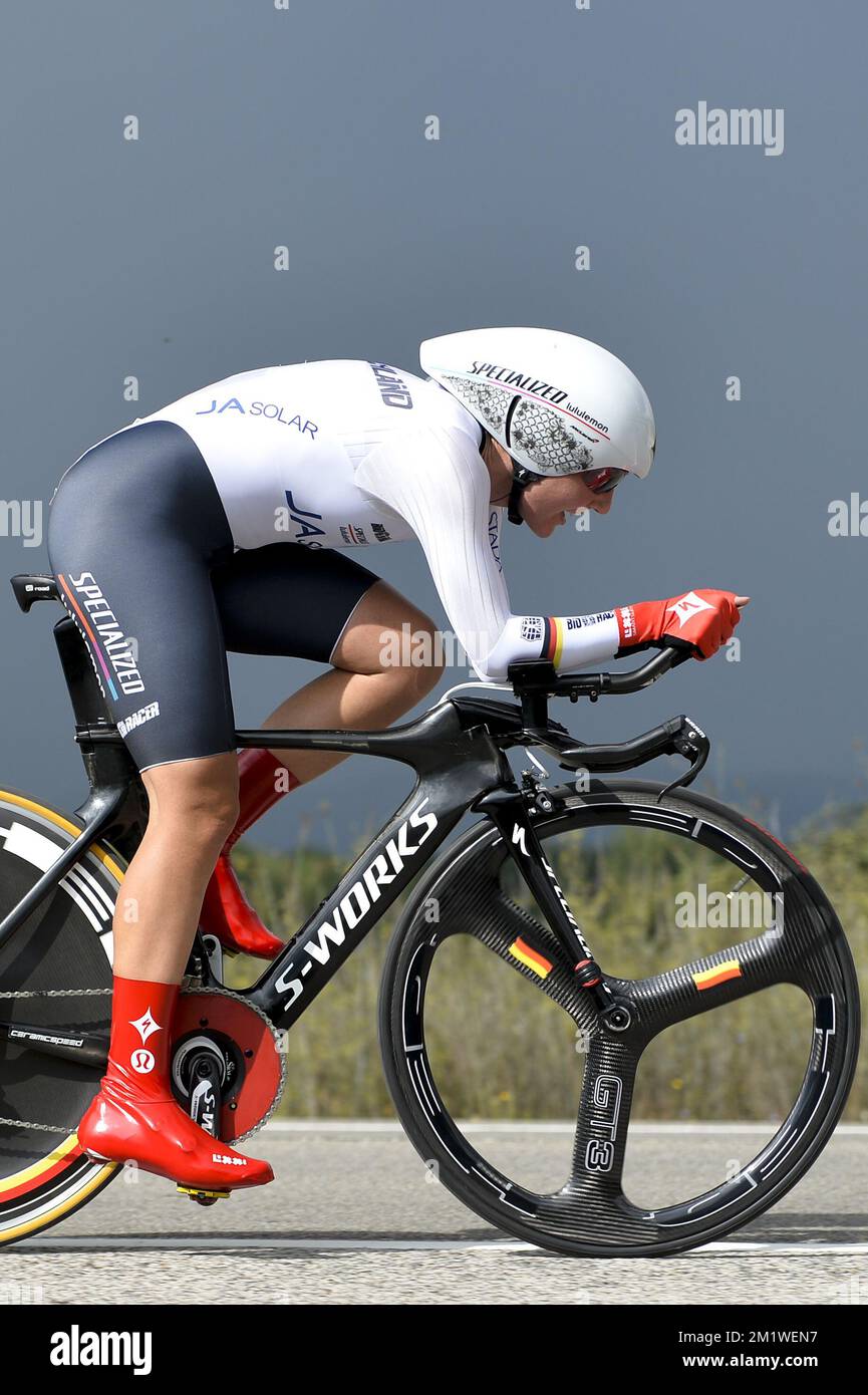 German Lisa Brennauer , winner of the gold medal pictured during the ...