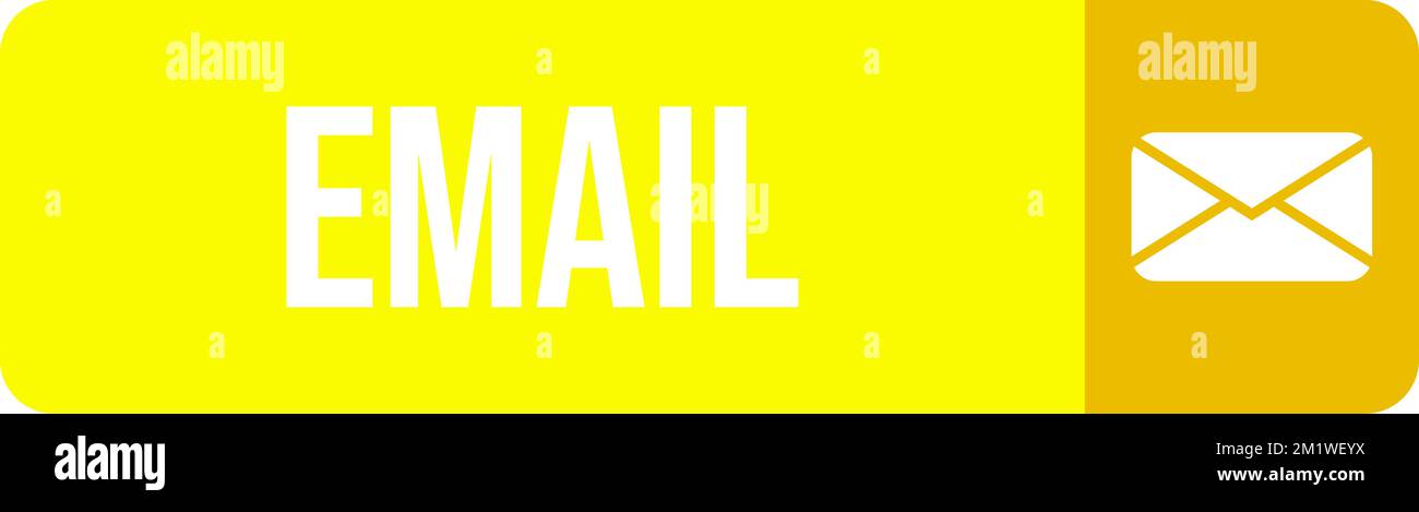 Email button. Yellow email button Stock Vector Image & Art - Alamy