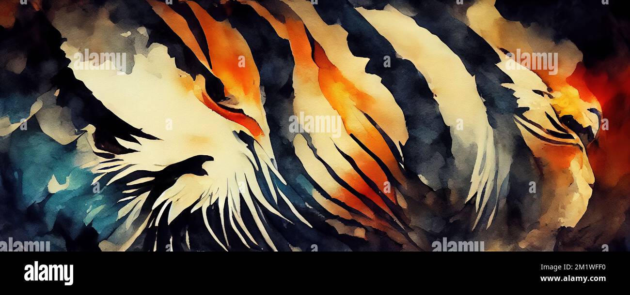 beautiful tiger fur - colorful texture with orange, beige, yellow and ...