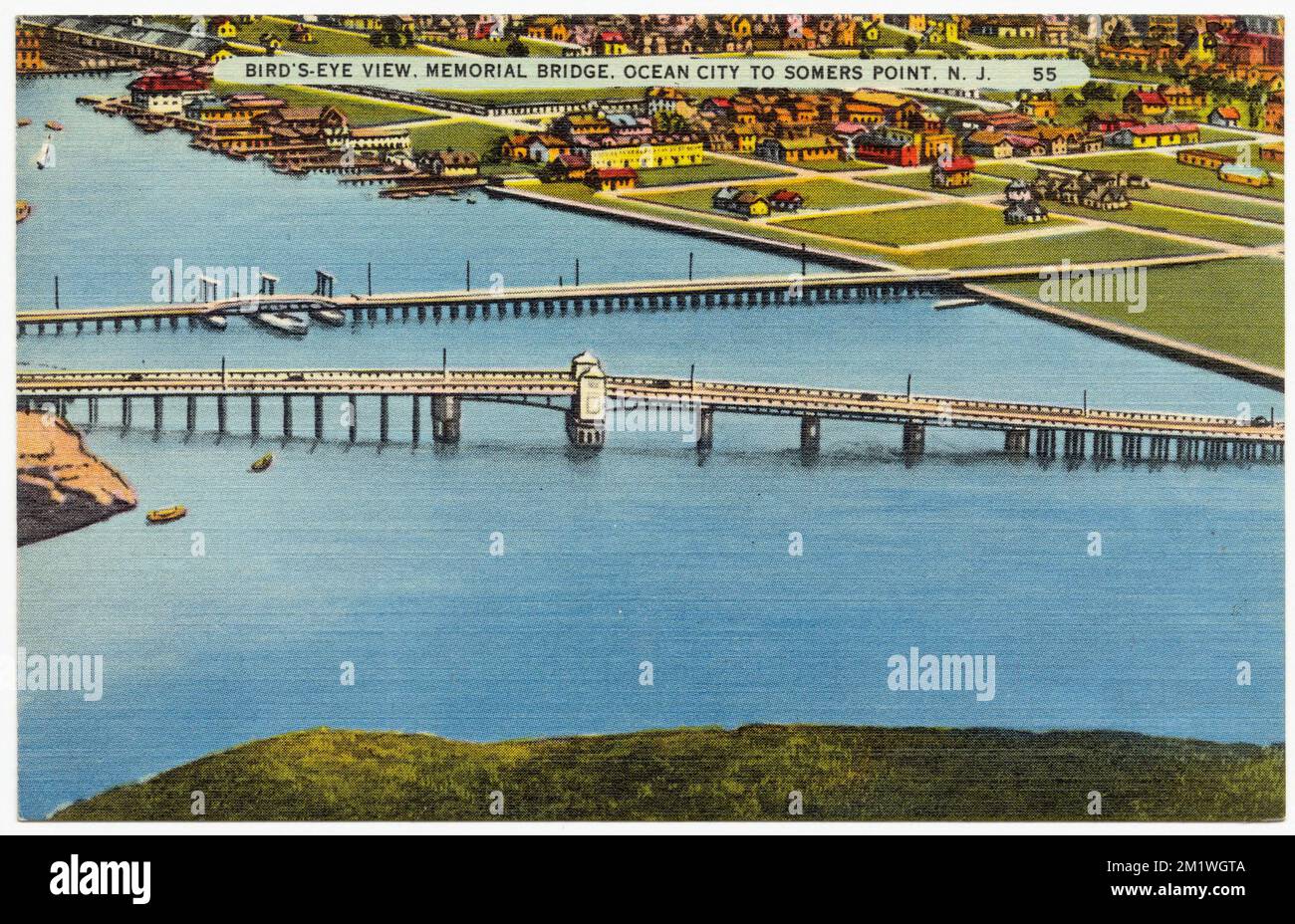 Birds eye view of bridge Cut Out Stock Images & Pictures - Alamy